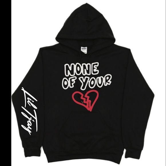 Sweaters | Lil Tjay None Of Your Heart Hoodie New S5xl | Poshmark